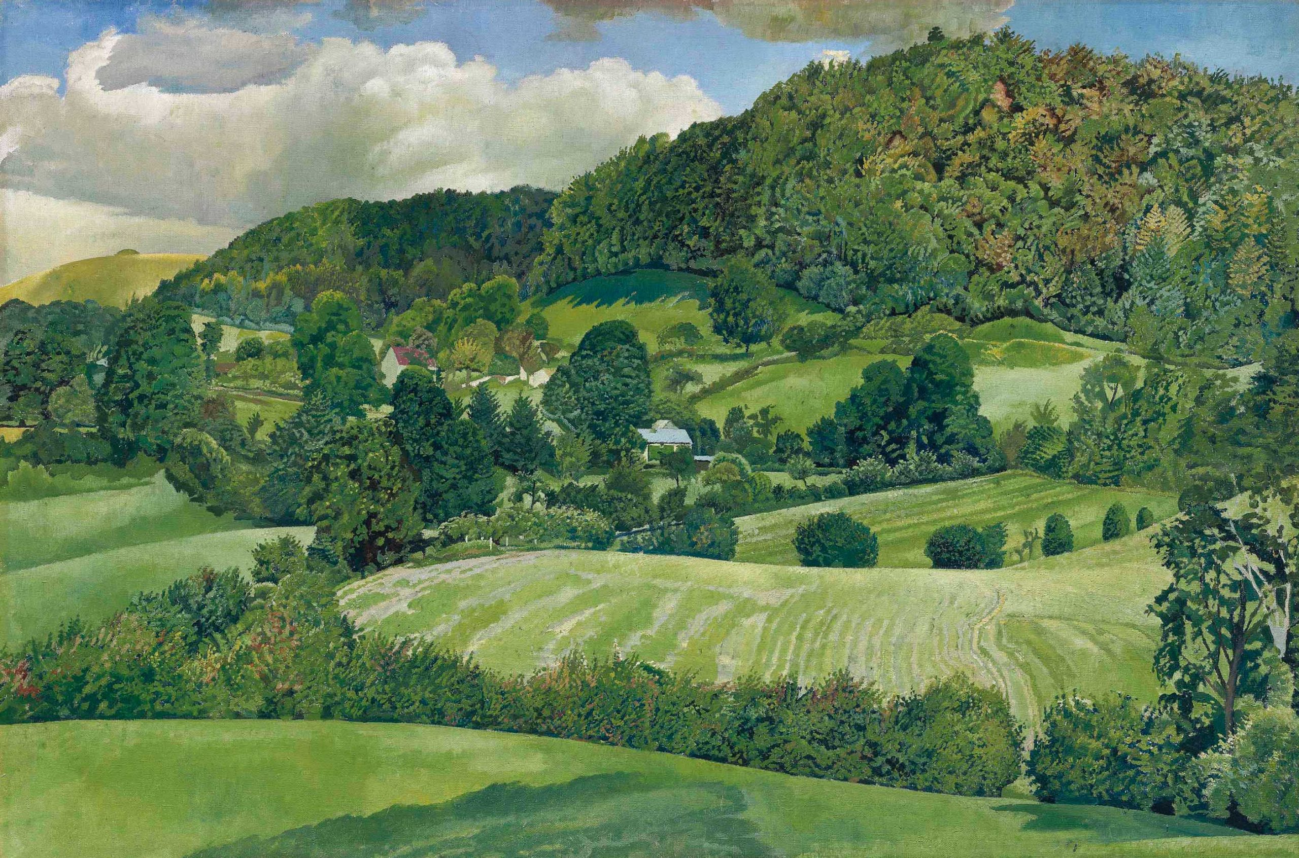 Stanley Spencer 'Landscape, Gloucestershire' Large Postcard. - Rather ...
