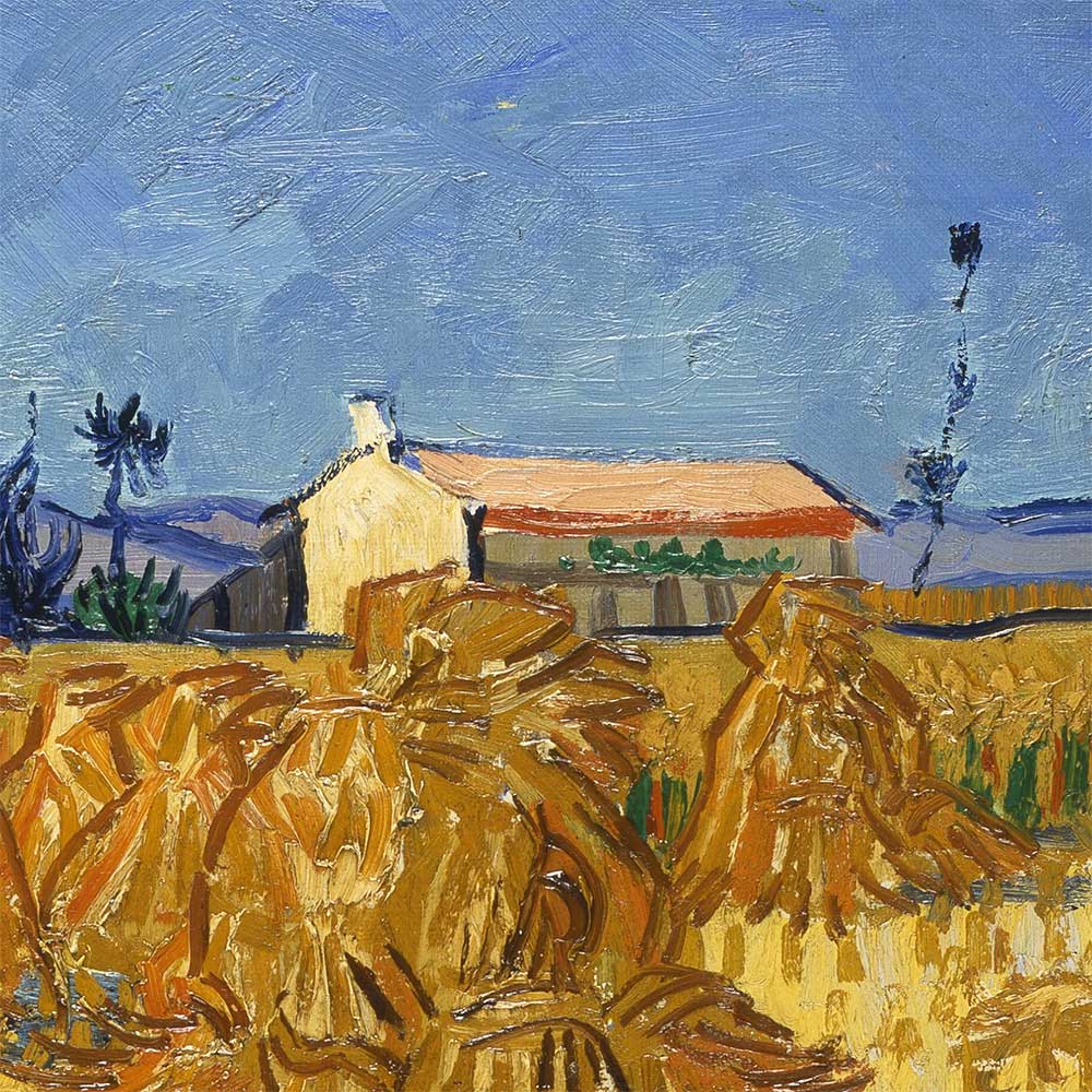 Vincent van Gogh 'Corn Harvest in Provence' Greetings Card. - Rather ...